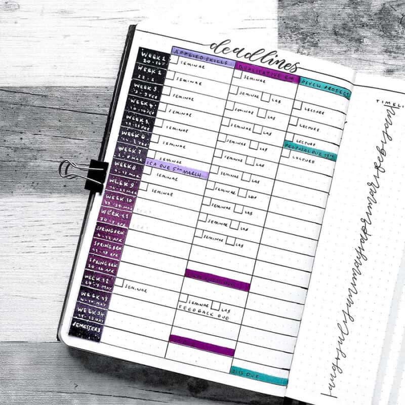 11 Genius School Bullet Journal Ideas You Need to Try | Masha Plans