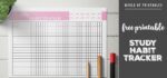 Free Printable Study Trackers To Keep You Focused And Motivated | Masha ...