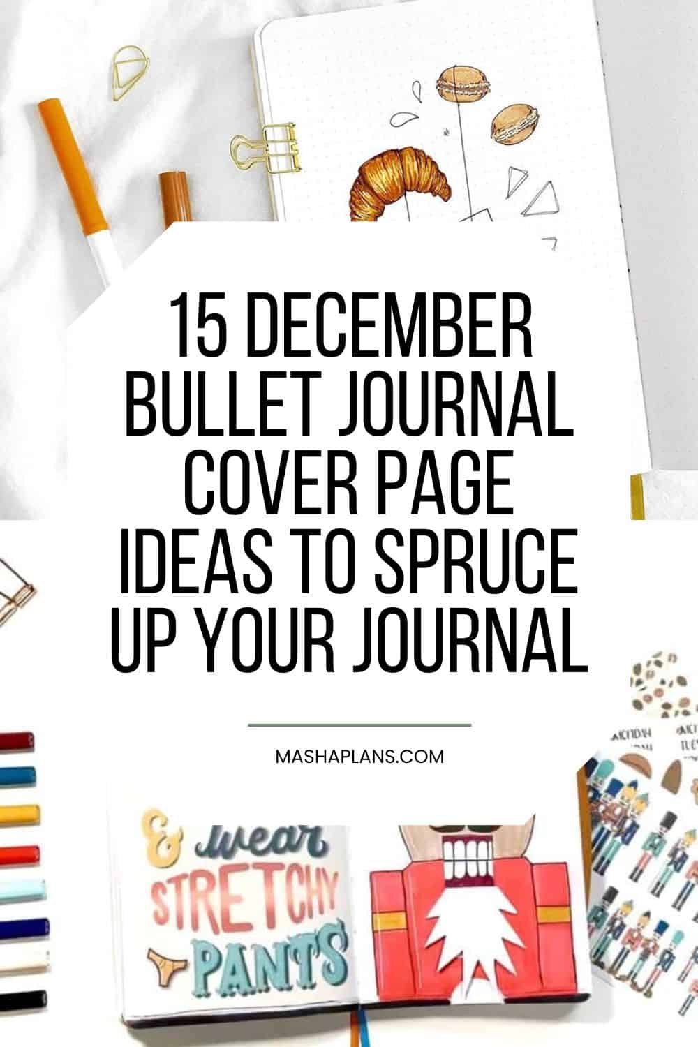 15 December Bullet Journal Cover Page Ideas To Spruce Up Your Journal ...