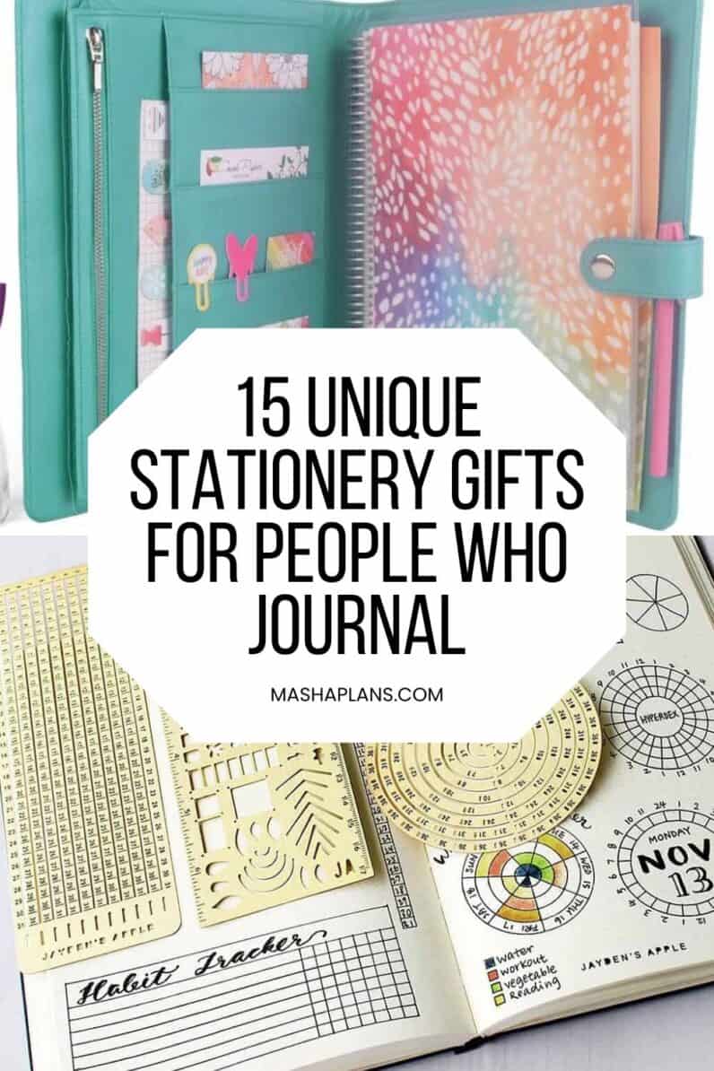 15 Unique Stationery Gifts For People Who Journal | Masha Plans