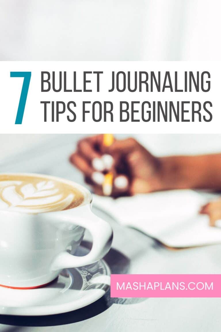 7 Essential Bullet Journaling Tips For Beginners | Masha Plans