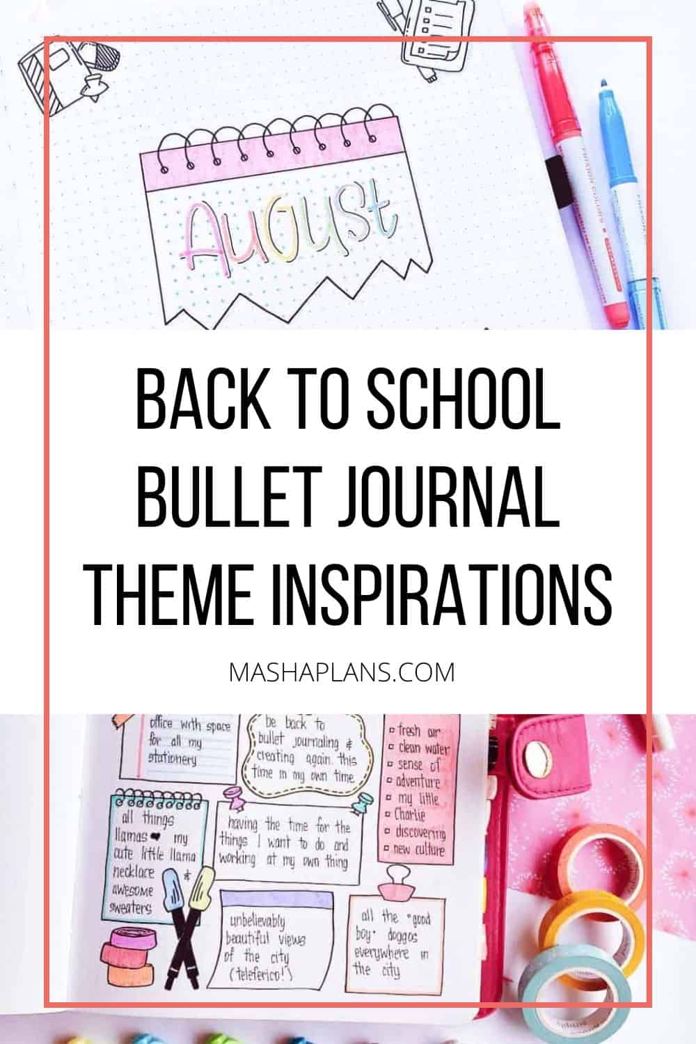 Back To School Bullet Journal Theme Inspirations | Masha Plans