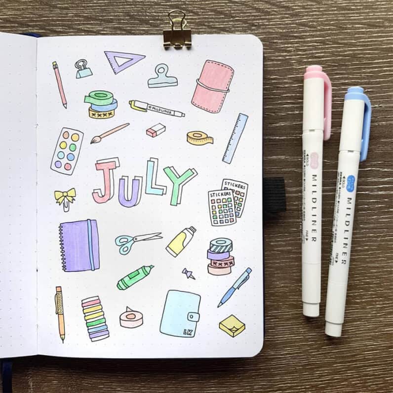 Back To School Bullet Journal Theme Inspirations | Masha Plans