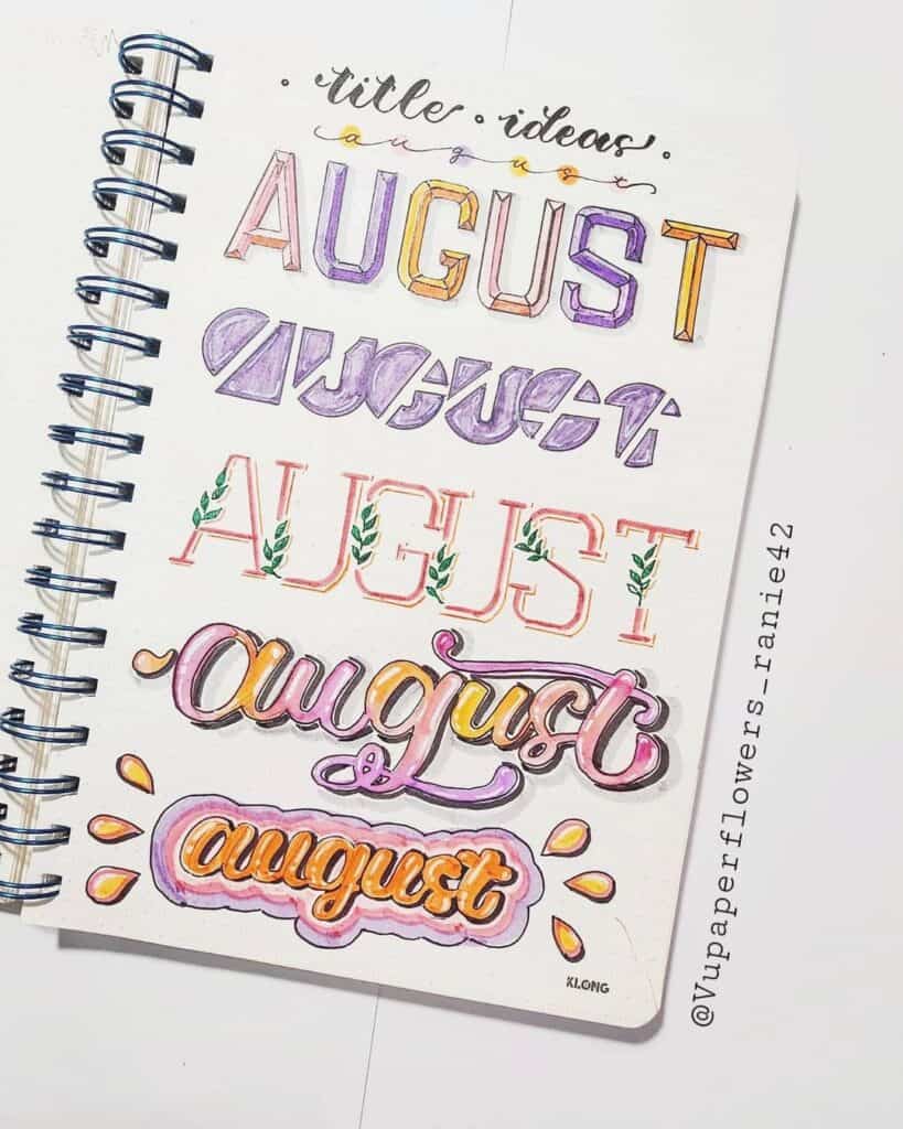 Stylish Bullet Journal Title And Header Ideas | Masha Plans