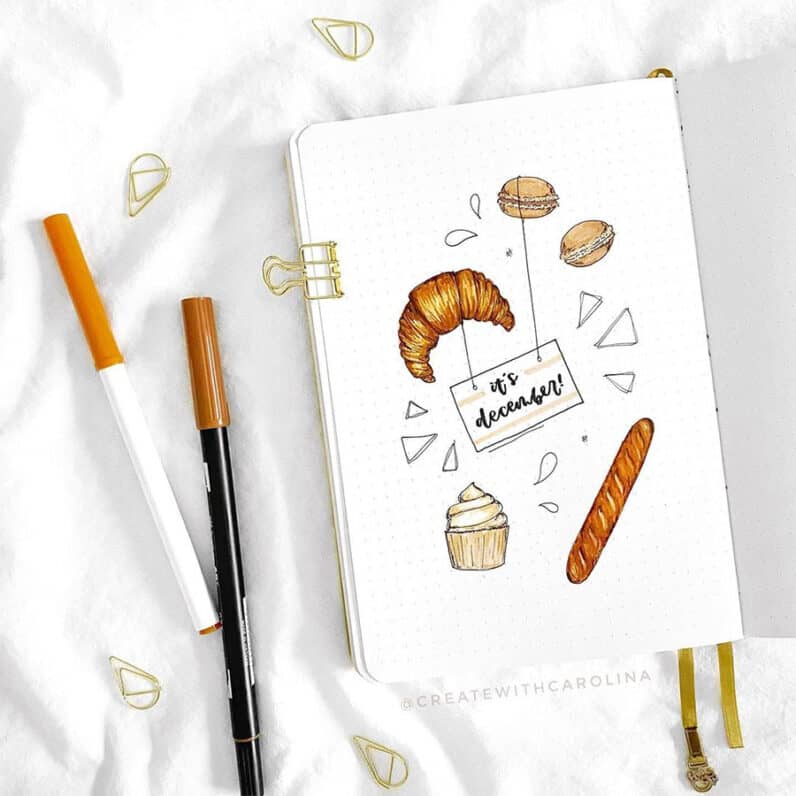 15 December Bullet Journal Cover Page Ideas To Spruce Up Your Journal ...