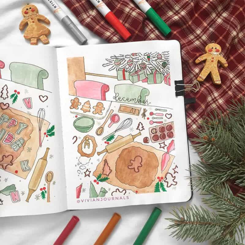 15 December Bullet Journal Cover Page Ideas To Spruce Up Your Journal ...