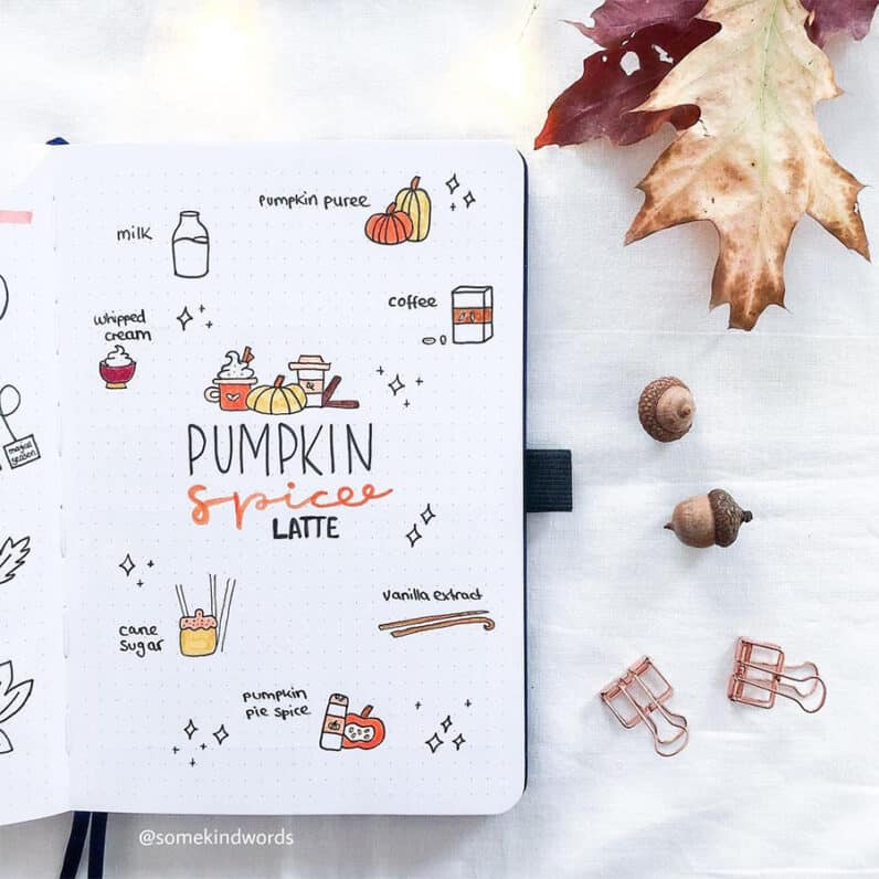 17 Mesmerizing Fall Bullet Journal Ideas | Masha Plans