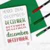 Creative December Headers To Decorate Your Journal | Masha Plans