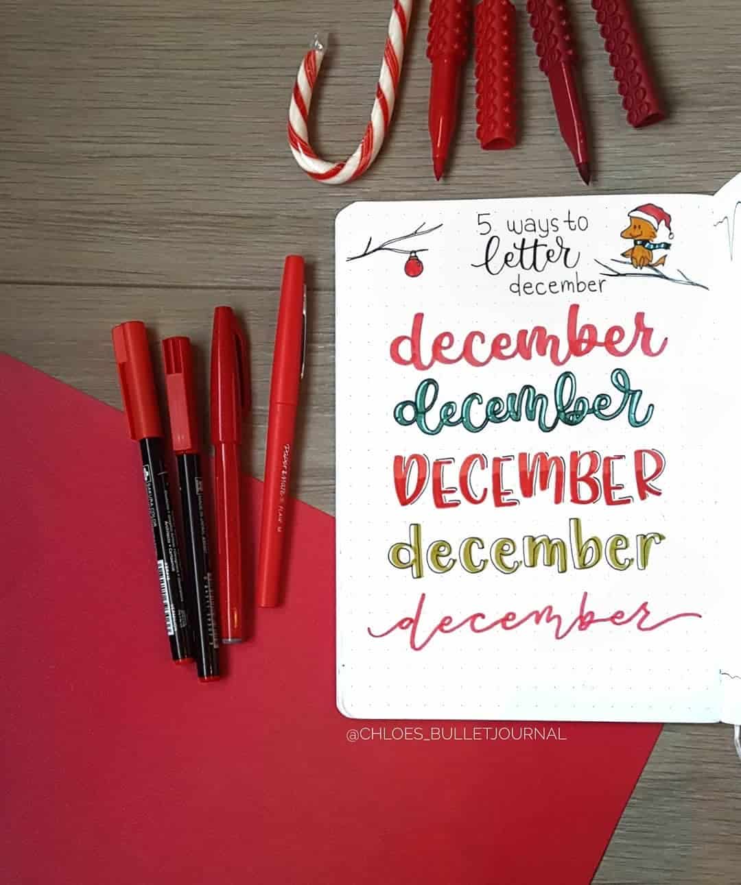 Creative December Headers To Decorate Your Journal | Masha Plans