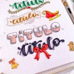 Creative December Headers To Decorate Your Journal | Masha Plans