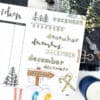 Creative December Headers To Decorate Your Journal | Masha Plans