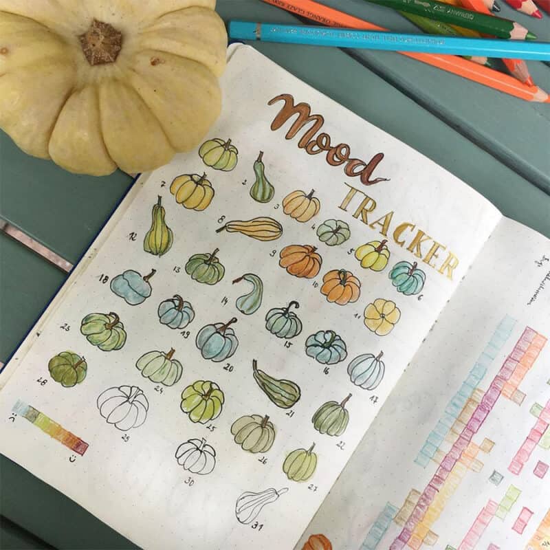 11 Pumpkin Mood Tracker Inspirations You'll Love | Masha Plans