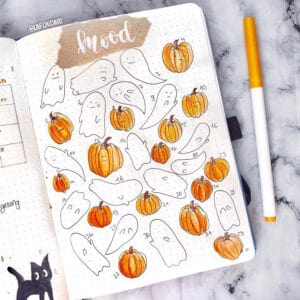 11 Pumpkin Mood Tracker Inspirations You'll Love | Masha Plans