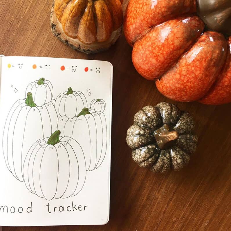 11 Pumpkin Mood Tracker Inspirations You'll Love | Masha Plans