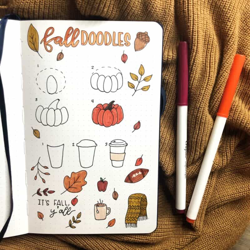 Easy Fall Doodles To Elevate Your Artistic Skills | Masha Plans