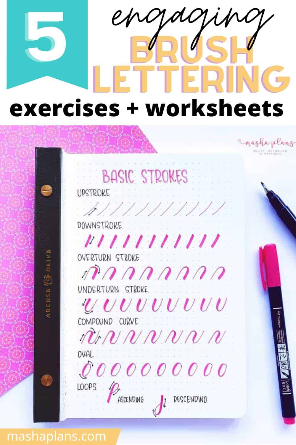 5 Engaging Lettering Exercises To Spark Creativity | Masha Plans