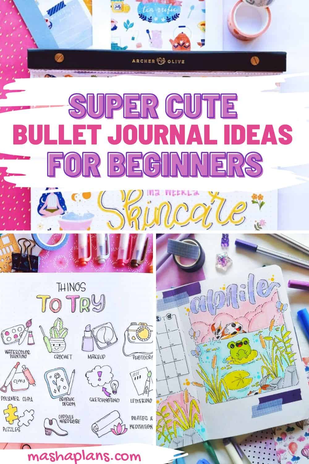 Cute Bullet Journal Ideas For Beginners | Masha Plans