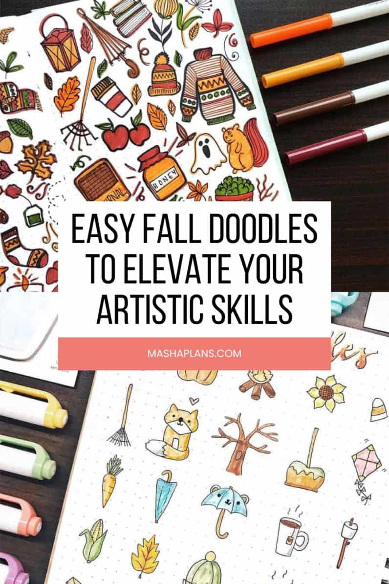 Easy Fall Doodles To Elevate Your Artistic Skills | Masha Plans