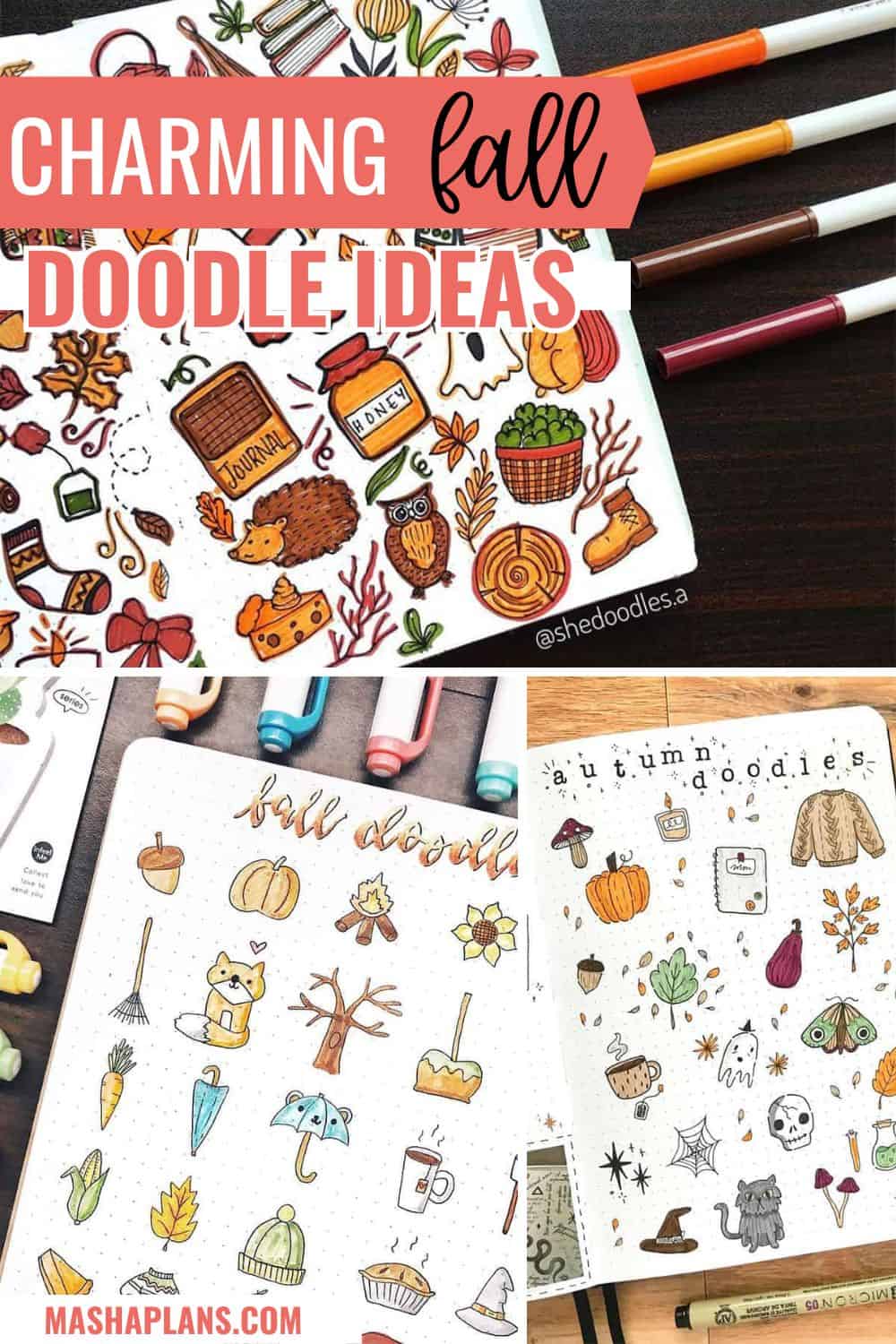Easy Fall Doodles To Elevate Your Artistic Skills | Masha Plans