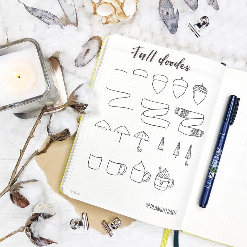 Easy Fall Doodles To Elevate Your Artistic Skills | Masha Plans