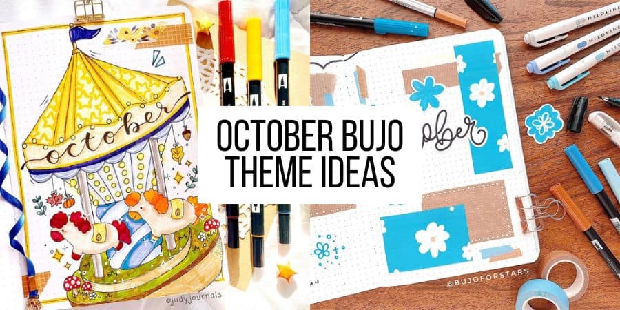 15 Non-Halloween October Bullet Journal Themes | Masha Plans