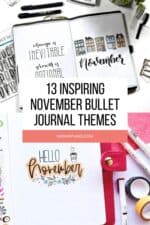 13 Fun & Creative November Bullet Journal Themes | Masha Plans