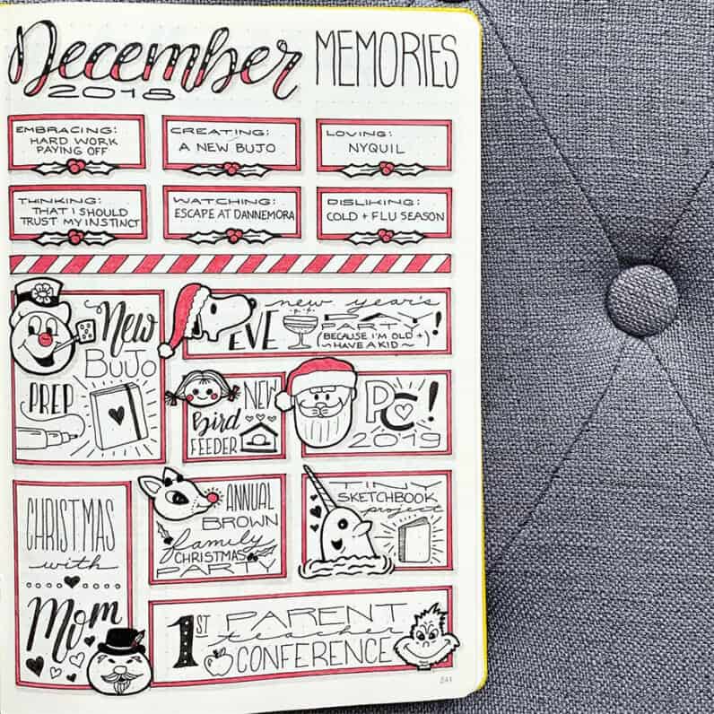 15 Holiday Bullet Journal Ideas To Brighten Your Festive Season | Masha ...