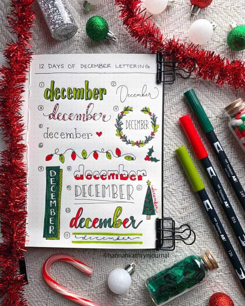 Holiday Title Ideas To Spruce Up Your Bullet Journal | Masha Plans