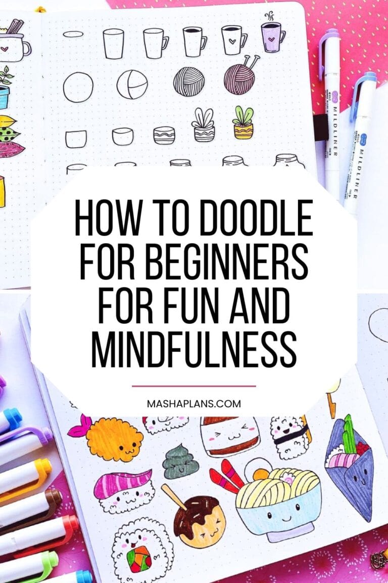 How To Doodle For Beginners For Fun And Mindfulness | Masha Plans