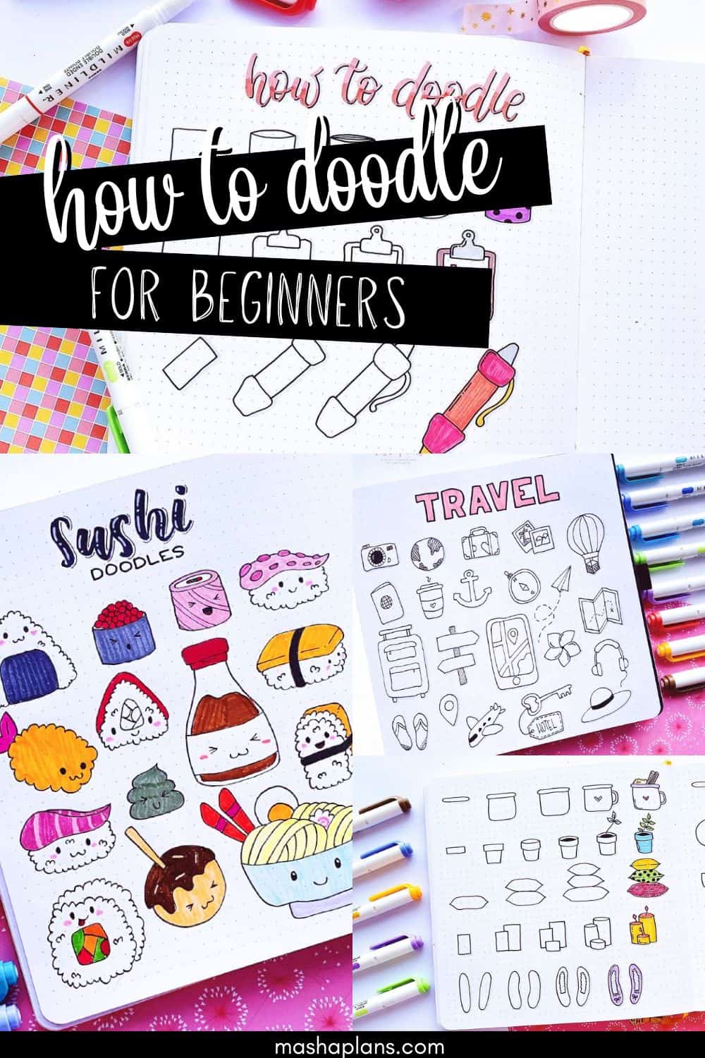 How To Doodle For Beginners For Fun And Mindfulness | Masha Plans