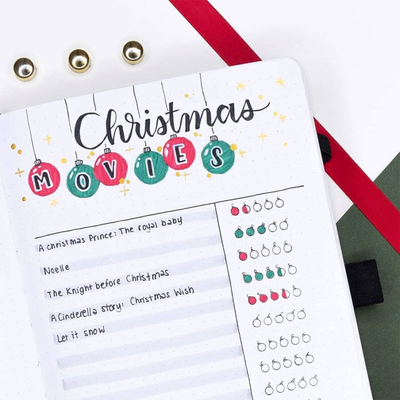 11 Christmas Journal Ideas to Brighten Up Your Bullet Journal | Masha Plans