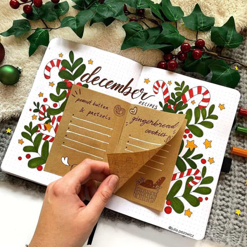 11 Christmas Journal Ideas to Brighten Up Your Bullet Journal | Masha Plans