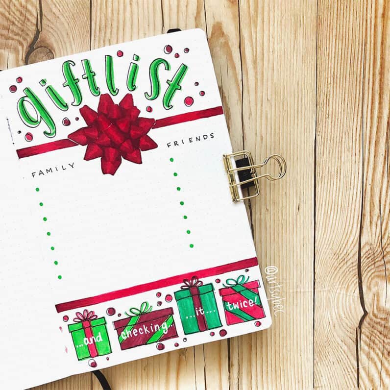 11 Christmas Journal Ideas to Brighten Up Your Bullet Journal | Masha Plans