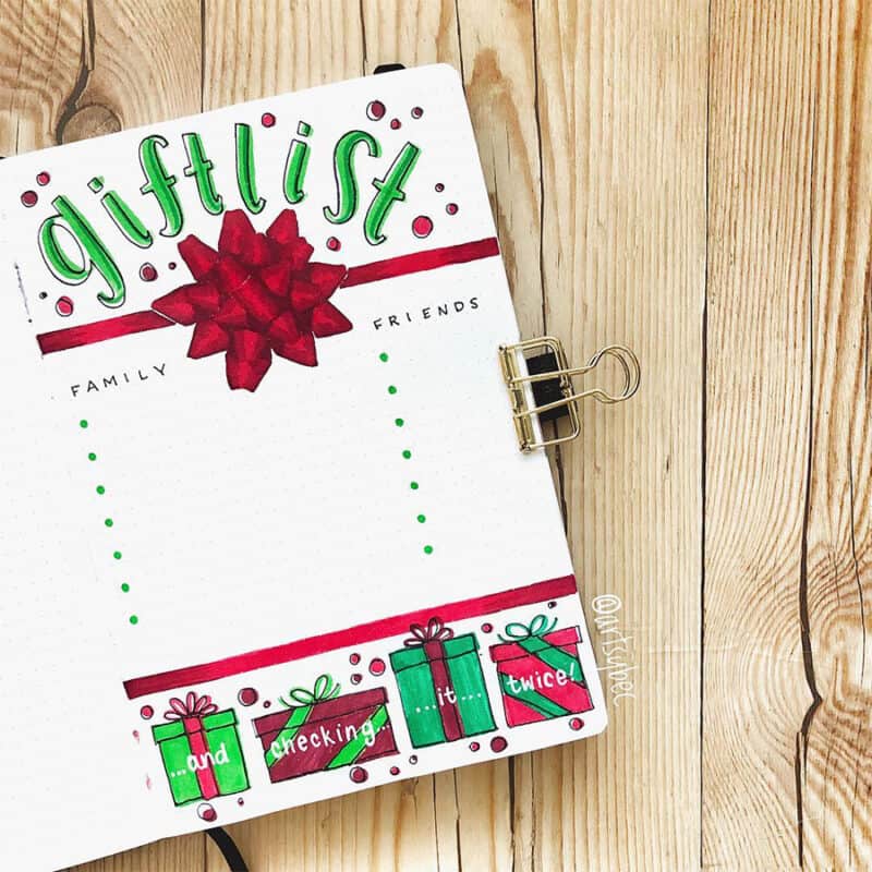 11 Christmas Journal Ideas to Brighten Up Your Bullet Journal | Masha Plans
