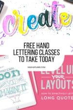 Free Hand Lettering Classes To Take Today | Masha Plans