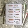 Bullet Journal Header Ideas With Highlighter | Masha Plans
