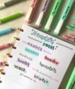 Bullet Journal Header Ideas With Highlighter | Masha Plans