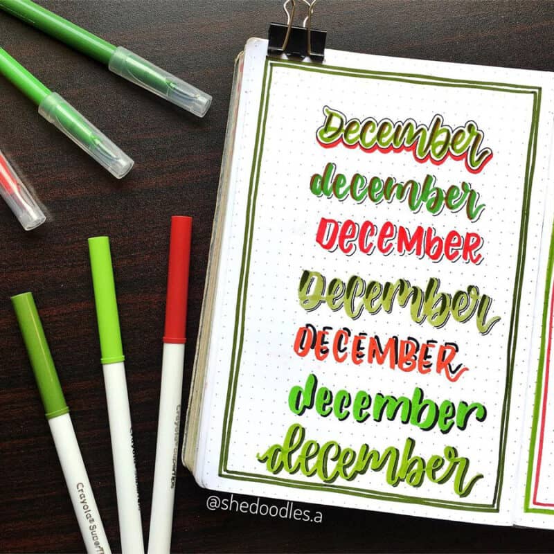 Holiday Title Ideas To Spruce Up Your Bullet Journal | Masha Plans