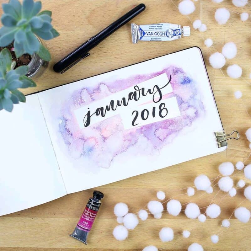 17 Inspiring January Bullet Journal Theme Ideas