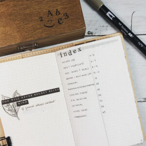 13 Bullet Journal Index Page Ideas