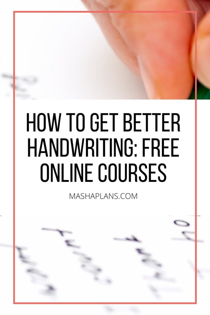 How To Get Better Handwriting: Free Online Courses