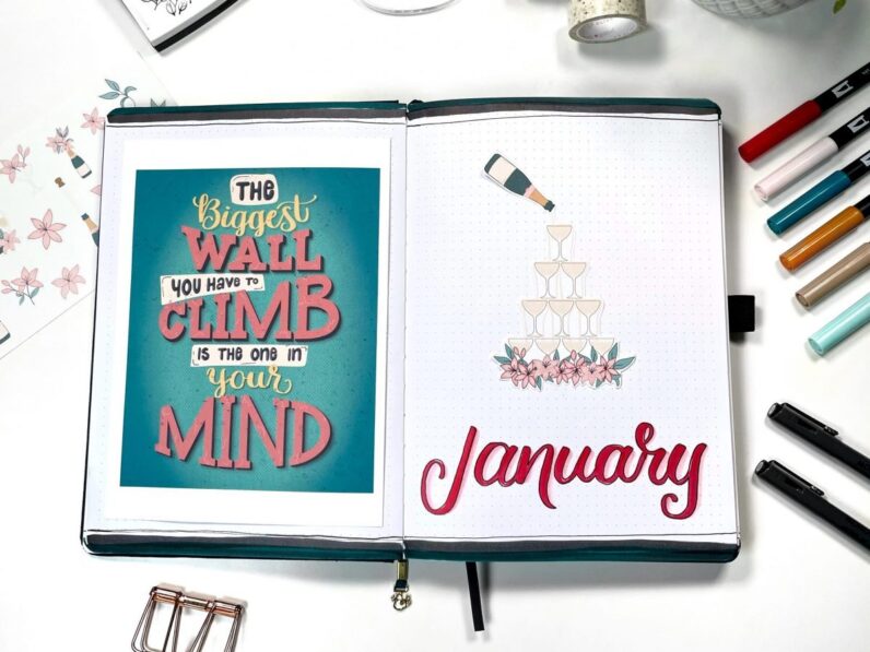 17 Inspiring January Bullet Journal Theme Ideas