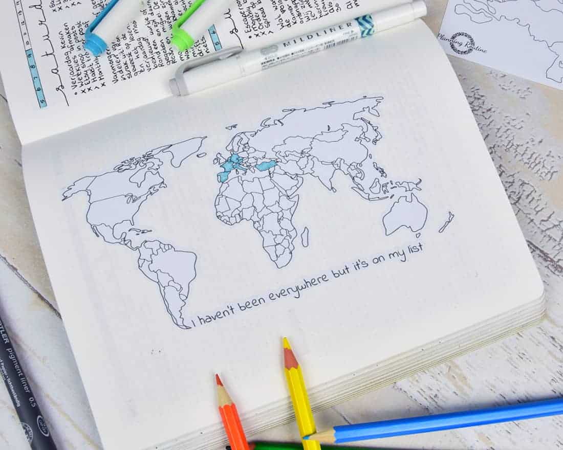 13 Bullet Journal Travel Page Ideas