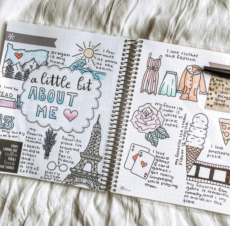 13 "All About Me" Page Ideas For Your Bullet Journal