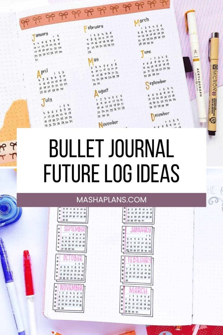 11 Bullet Journal Future Log Ideas