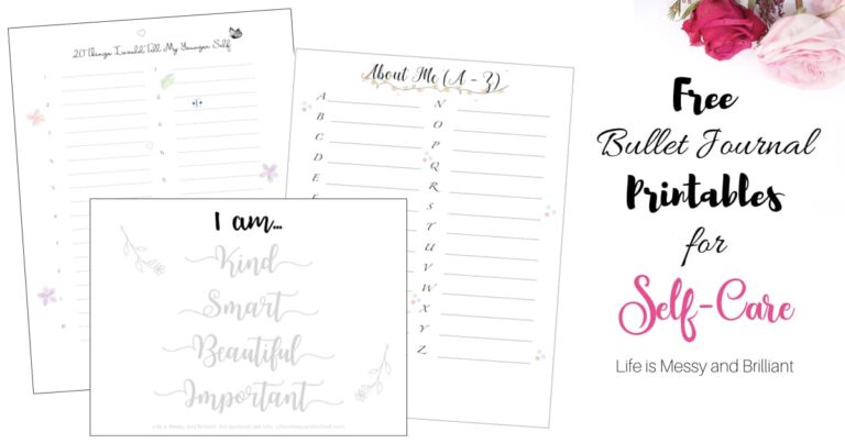 Free Self-Care Journal Printable Pages
