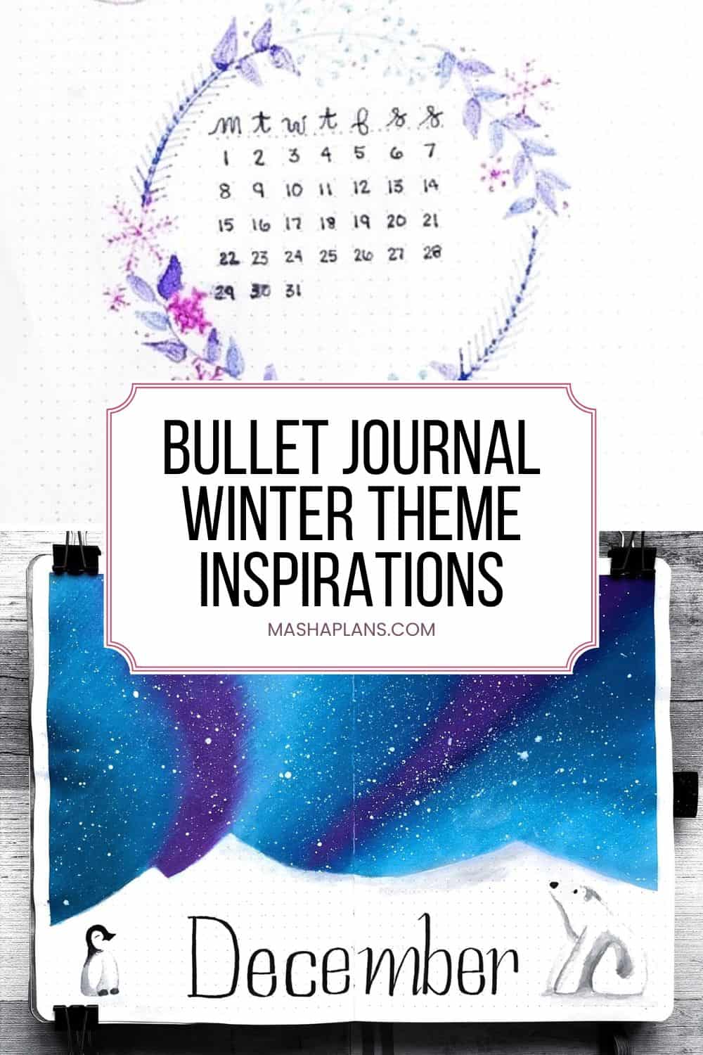15 Bullet Journal Winter Theme Inspirations