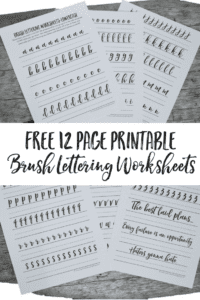 25+ Free Brush Lettering Practice Sheets