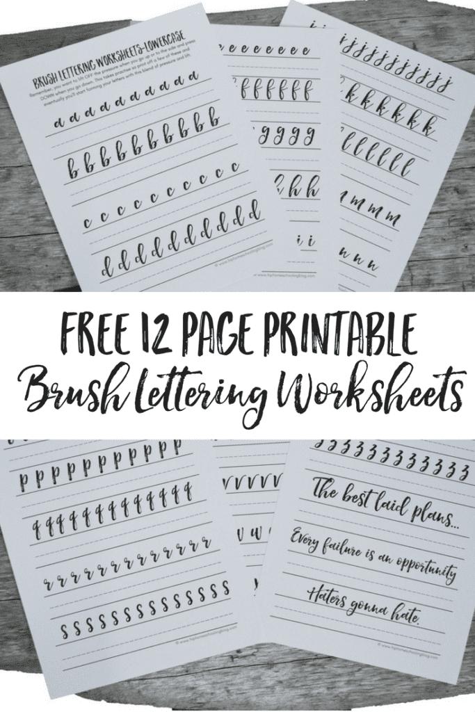 25+ Free Brush Lettering Practice Sheets