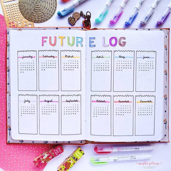 Bullet Journal Future Log To Plan A Successful Year